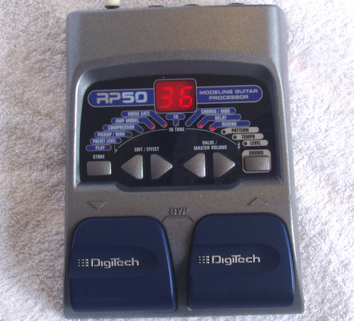 DIGITECH RP50V Guitar Multi-Effects Pedal with power pack