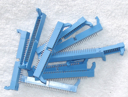 ANSLEY 50 Way PCB Connector With Ejection Latches NEW Old Stock