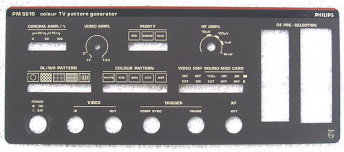 PHILIPS PM 5519 Colour TV Pattern Generator Front Panel