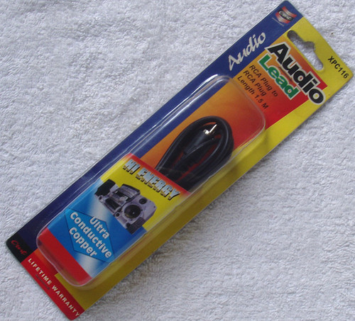 CREST RCA Plug To RCA Plug 1.5m XPC116 (NOS)