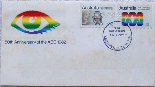 AUSTRALIA POST FIRST DAY COVER ABC 50th Anniversary 1982