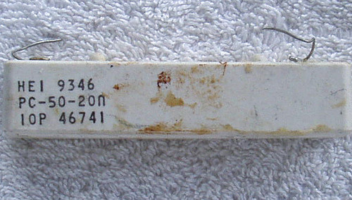 20 Ohm 50 Watt Wirewound CERAMIC BODY Fixed Resistor