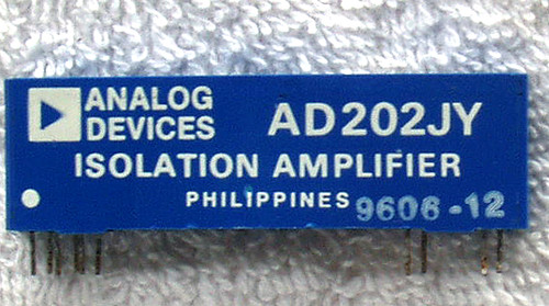 Integrated Circuit ANALOG DEVICES AD202JY (SIP) Isolation Amplifier