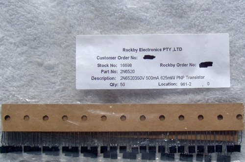 MOTOROLA 2N6520 ( High Voltage Si PNP Transistor) NEW OLD STOCK