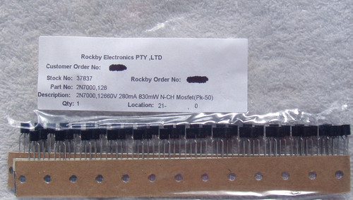 2N7000 (General Purpose N Channel MOSFET Transistor) NEW OLD STOCK