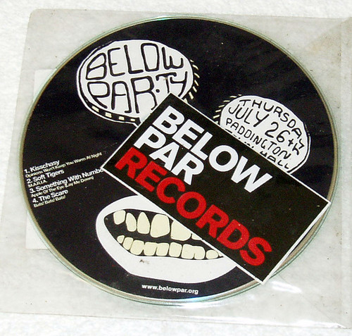 Australian Record Label (Below Par) Artist Promo release 2007