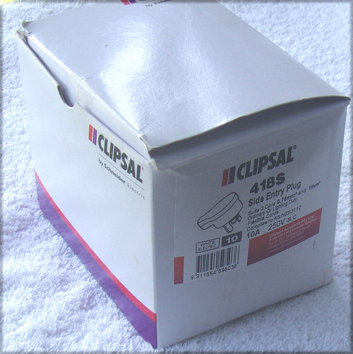CLIPSAL Side Entry Power Plug Type 418S NEW Old Stock