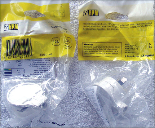 HPM Side Entry Power Plug Type CD106/1WE NEW Old Stock