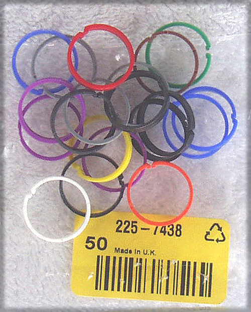 RS ELECTRONICS Packet Of Colour Coding Rings (For XLR Plug ID) NEW Old ...