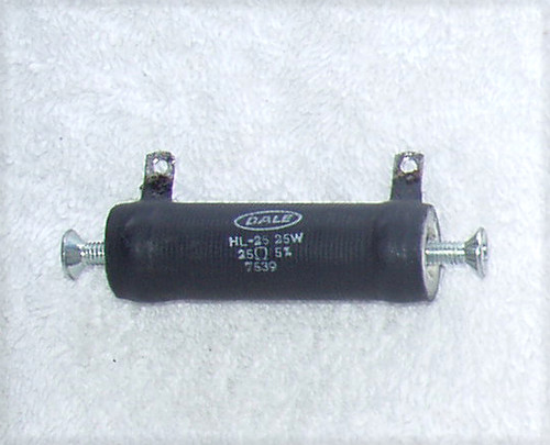 DALE HL-25 Series 25 Ohm 25 Watt Ceramic Wire Wound Resistor (1) USED ...