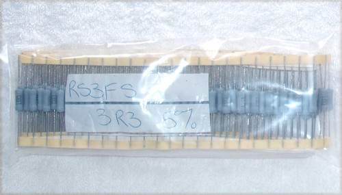 RICKENOHM 3R3 Ohm 3 Watt Ceramic Resistor (1) NEW Old Stock