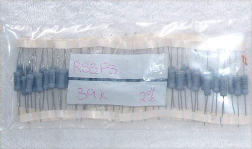 RICKENOHM 39K Ohm 3 Watt 2% Ceramic Resistor (1) NEW Old Stock