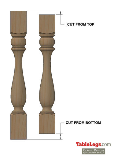 Table Legs | High Quality Craftsmanship | Made in the USA