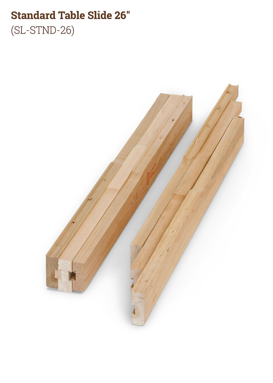 Equalizer table extension slides store