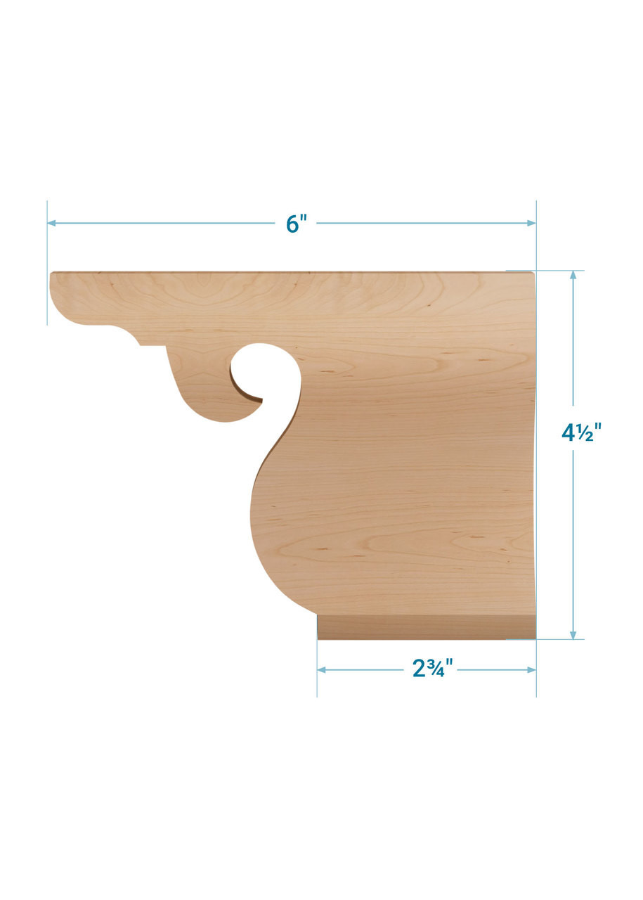 Chippendale Ogee Bracket Back Feet Pair - TableLegs.com