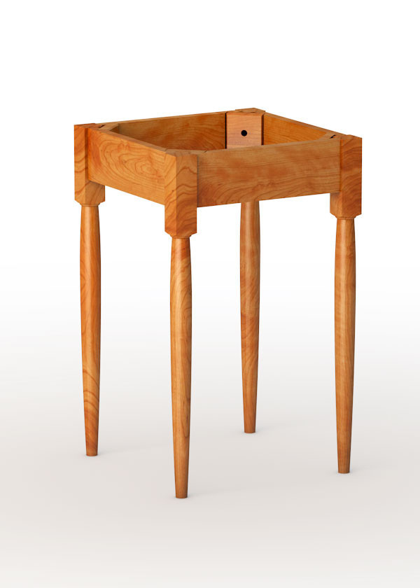 Shaker Cherry End Table Base – Elegant Shaker Design