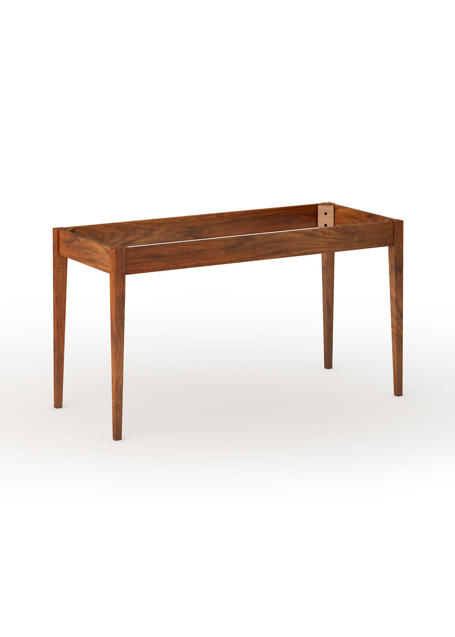 Hepplewhite Walnut Dining Table Base – Elegant Tapered Design