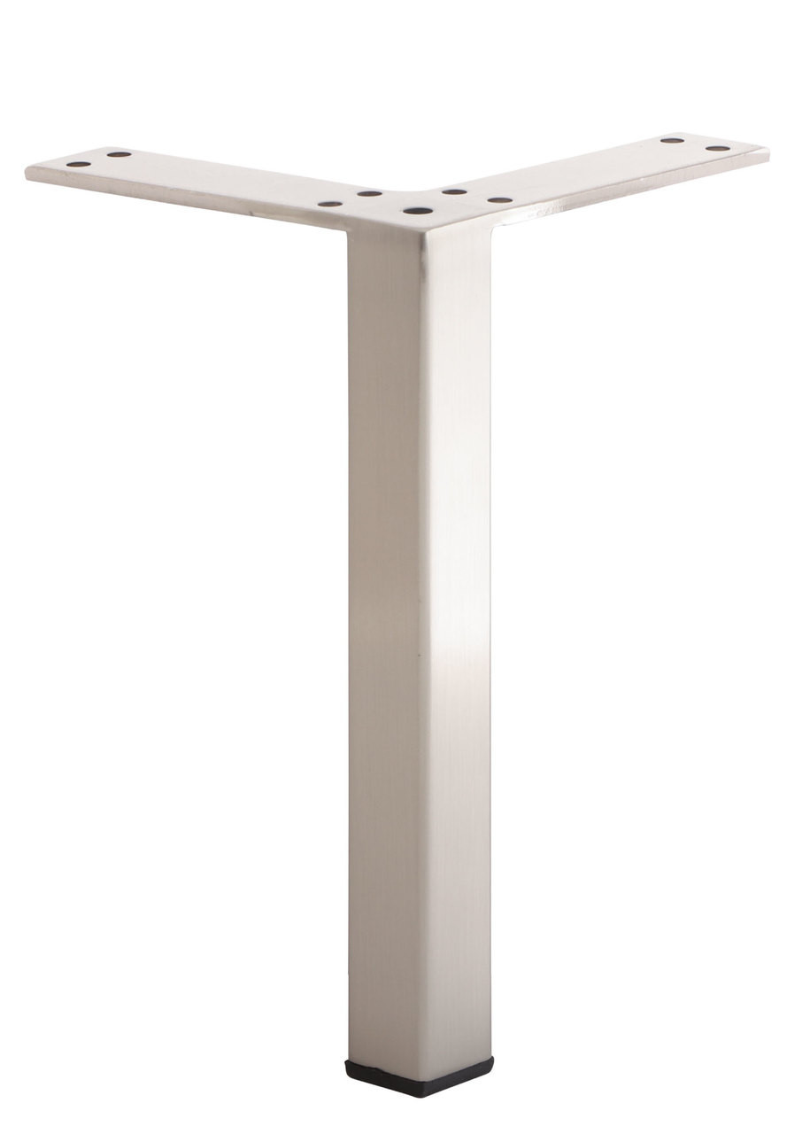 Thin Square Metal Furniture Foot | 4" to 8" | Shop TableLegs.com™
