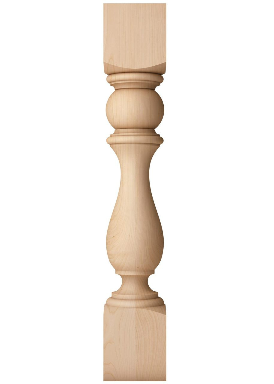 Vase Turned Columns | 29" - 42" | TableLegs.com™ | Shop Online