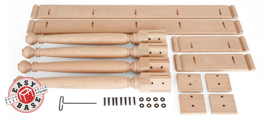 Wood Table Base Kits | Custom Made in USA | Shop TableLegs.com™