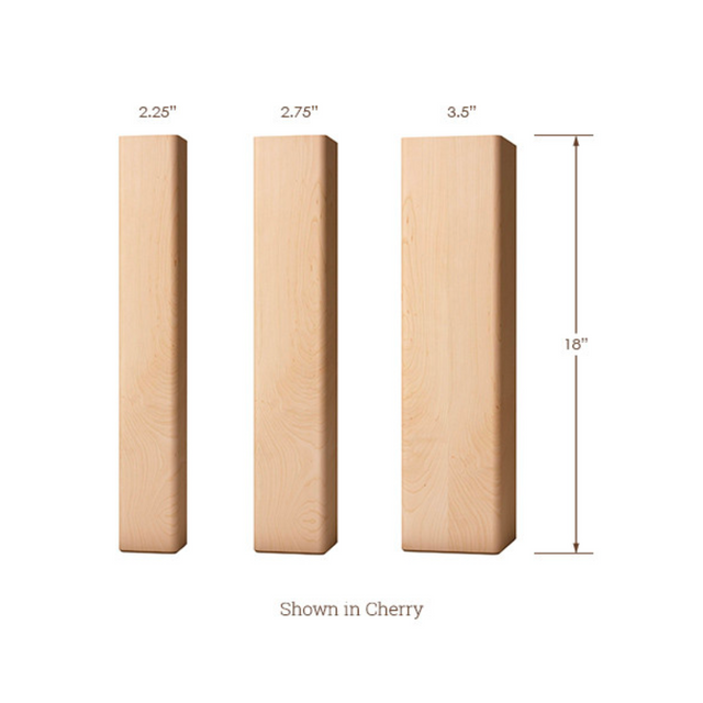 18" Parsons Square Wood Coffee Table Leg | Shop Online