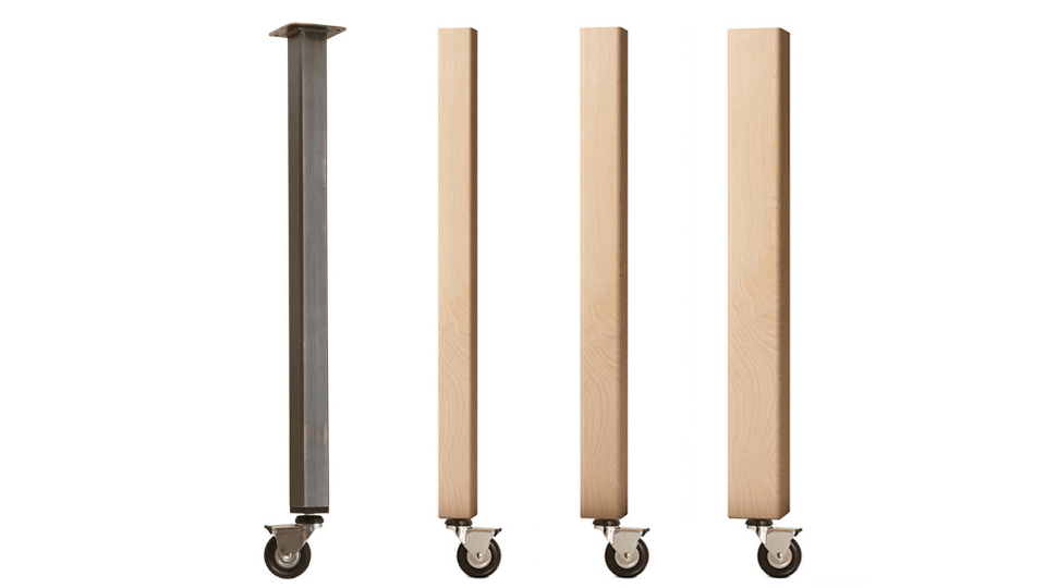 How to Attach Casters to Metal Legs - Tablelegs