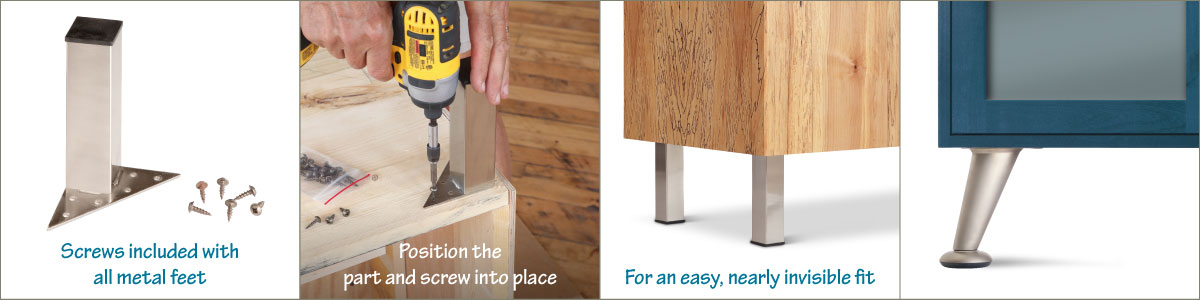 8 Easy Ways To Attach Furniture Feet - Tablelegs