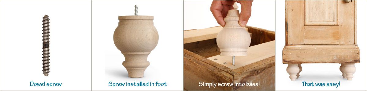 8 Easy Ways To Attach Furniture Feet - Tablelegs