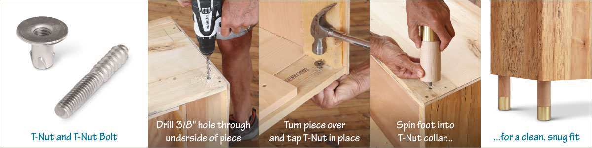 8 Easy Ways To Attach Furniture Feet - Tablelegs