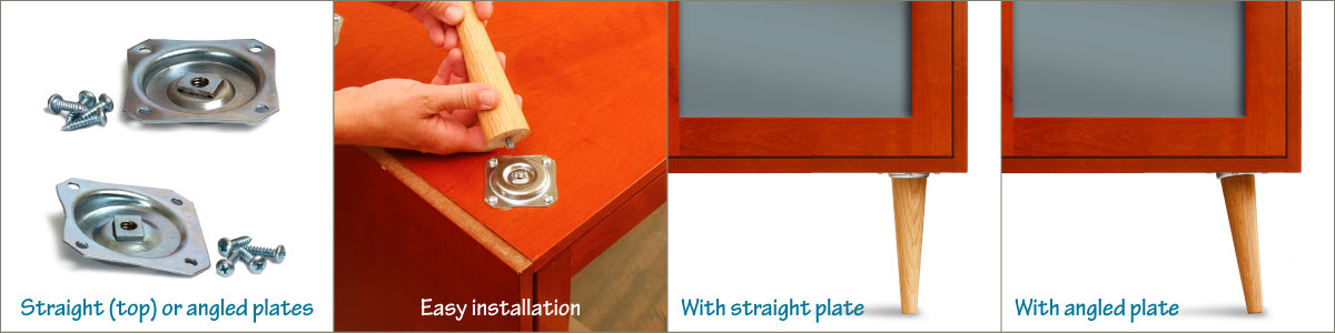 8 Easy Ways To Attach Furniture Feet - Tablelegs