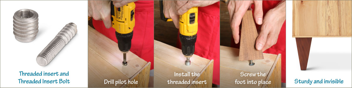8 Easy Ways To Attach Furniture Feet - Tablelegs