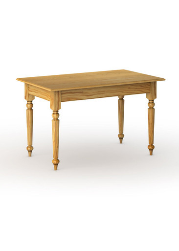Federal Kitchen Table, Fluted Leg – White Oak (48")