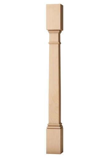 Morris Square Wood Column Post 36" - TableLegs.com