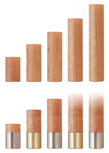 Large Round Wood Furniture Feet | 4" to 12" | Shop TableLegs.com™