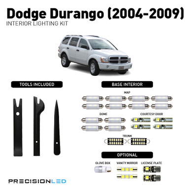 Dodge Durango Premium LED Interior Lighting Package 2009, 2008, 2007, 2006