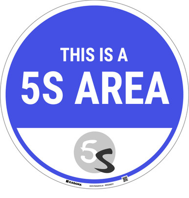 5S Area Floor Sign | Kasama.us