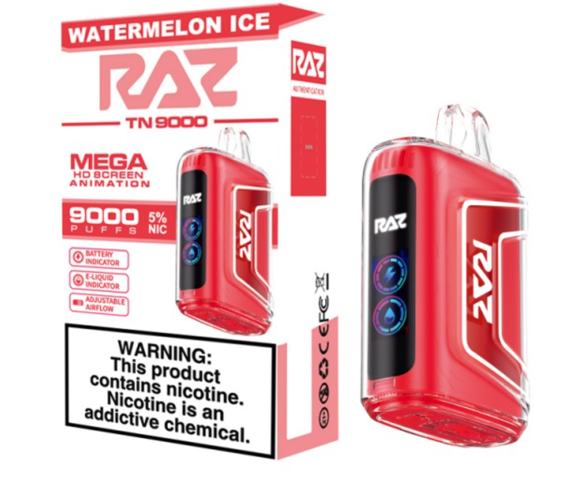 RAZ MEGA TN9000 Disposable Vape | Raz 9000 puffs Online