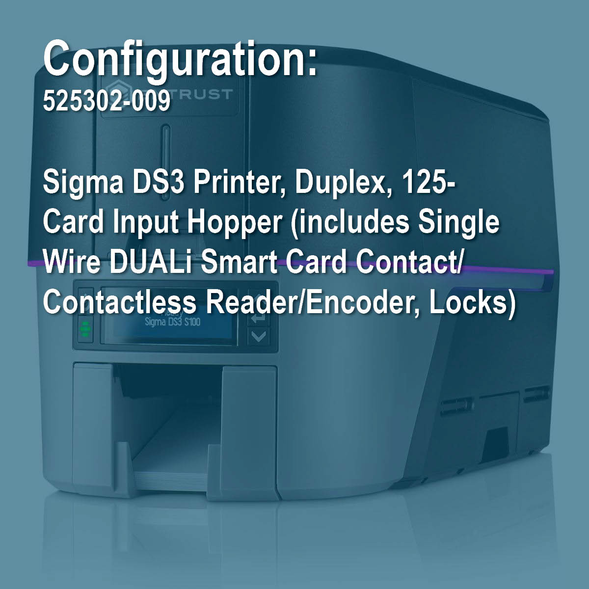 Entrust (Formerly Datacard) 525302-009 Sigma DS3 Duplex ID Card Printer ...