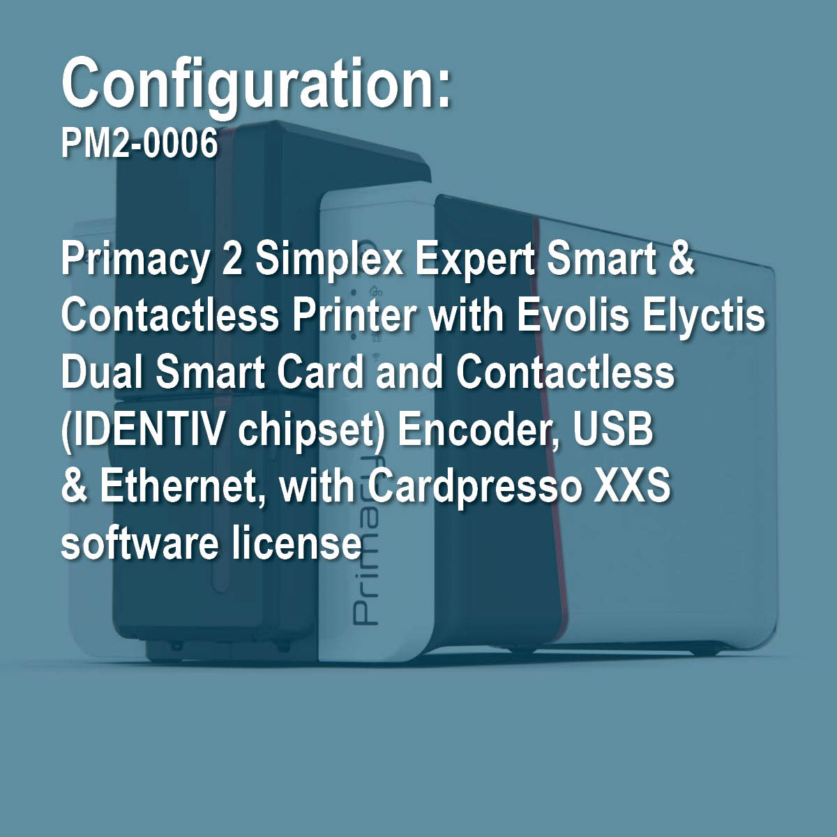 Evolis PM2-0006 Primacy 2 Simplex ID Card Printer - AnythingID