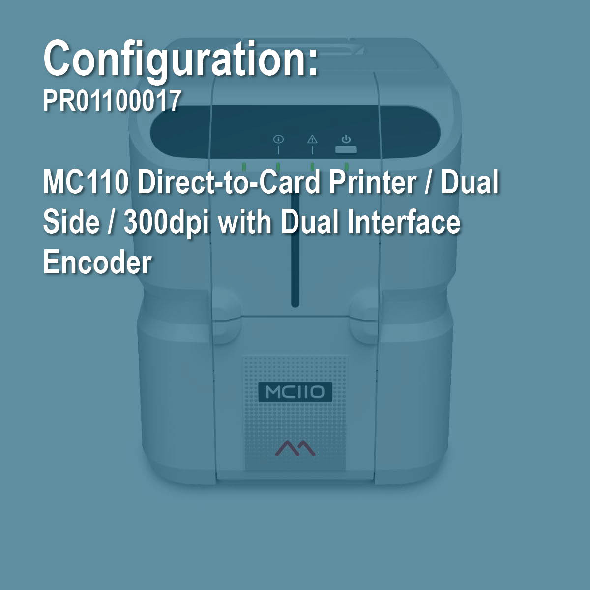 Matica PR01100017 MC110 Duplex ID Card Printer - AnythingID
