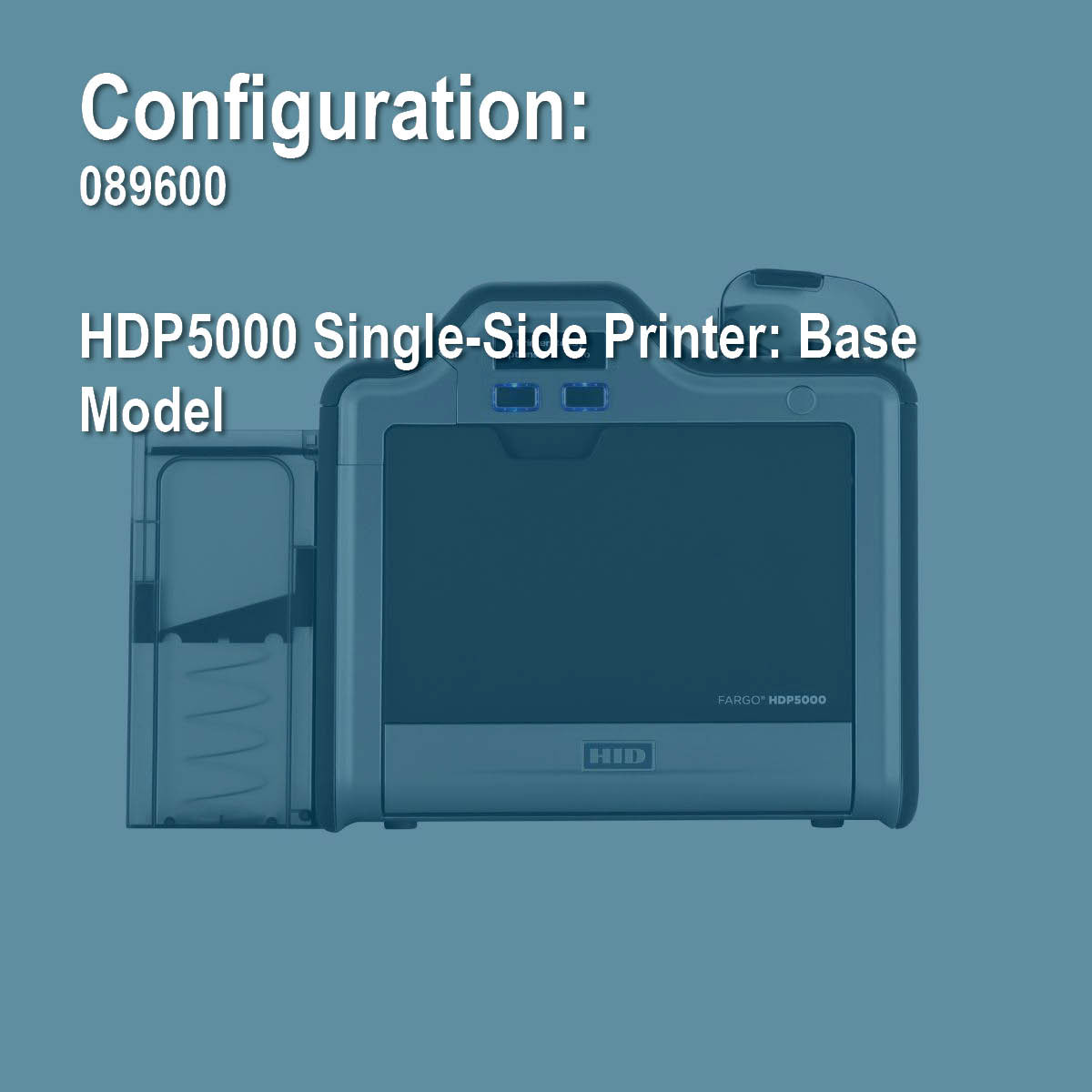 Fargo (by HID Global) 089600 HDP5000 Simplex Retransfer ID Card Printer ...