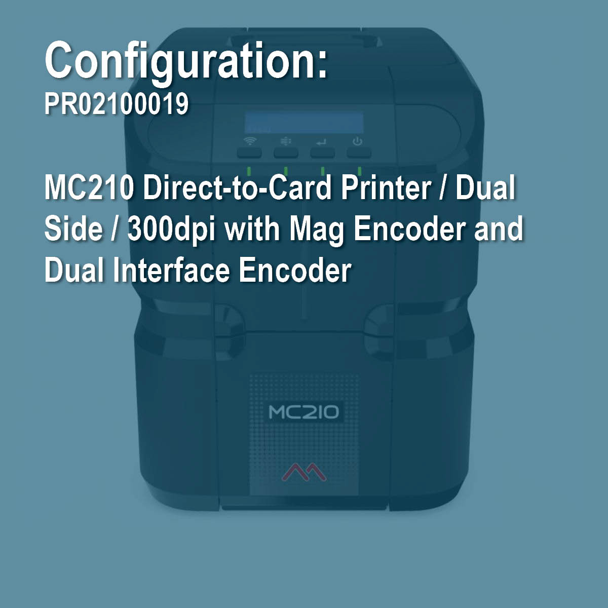 Matica PR02100019 MC210 Duplex ID Card Printer - AnythingID