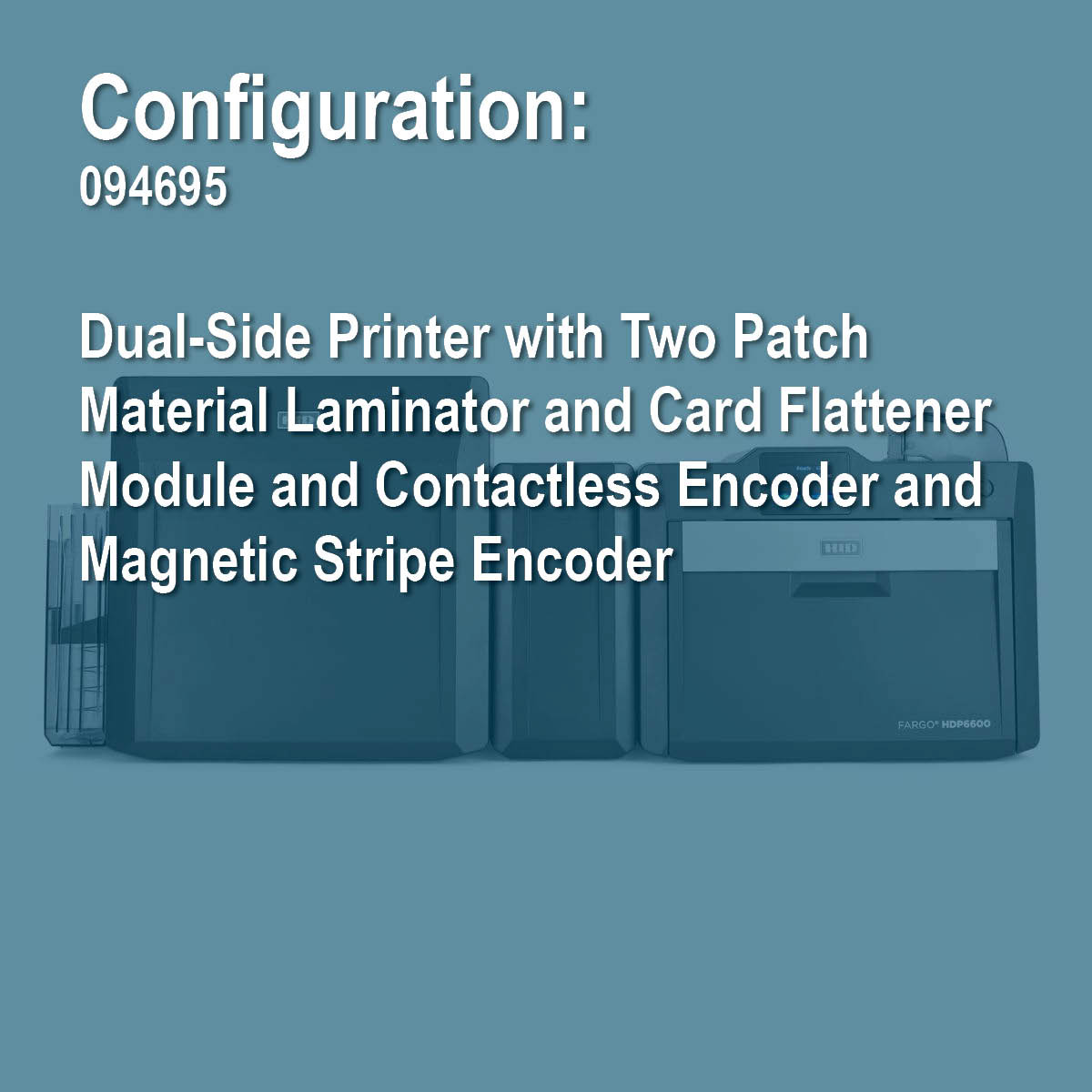 Fargo (by HID Global) 94695 HDP6600 Duplex Retransfer ID Card Printer ...