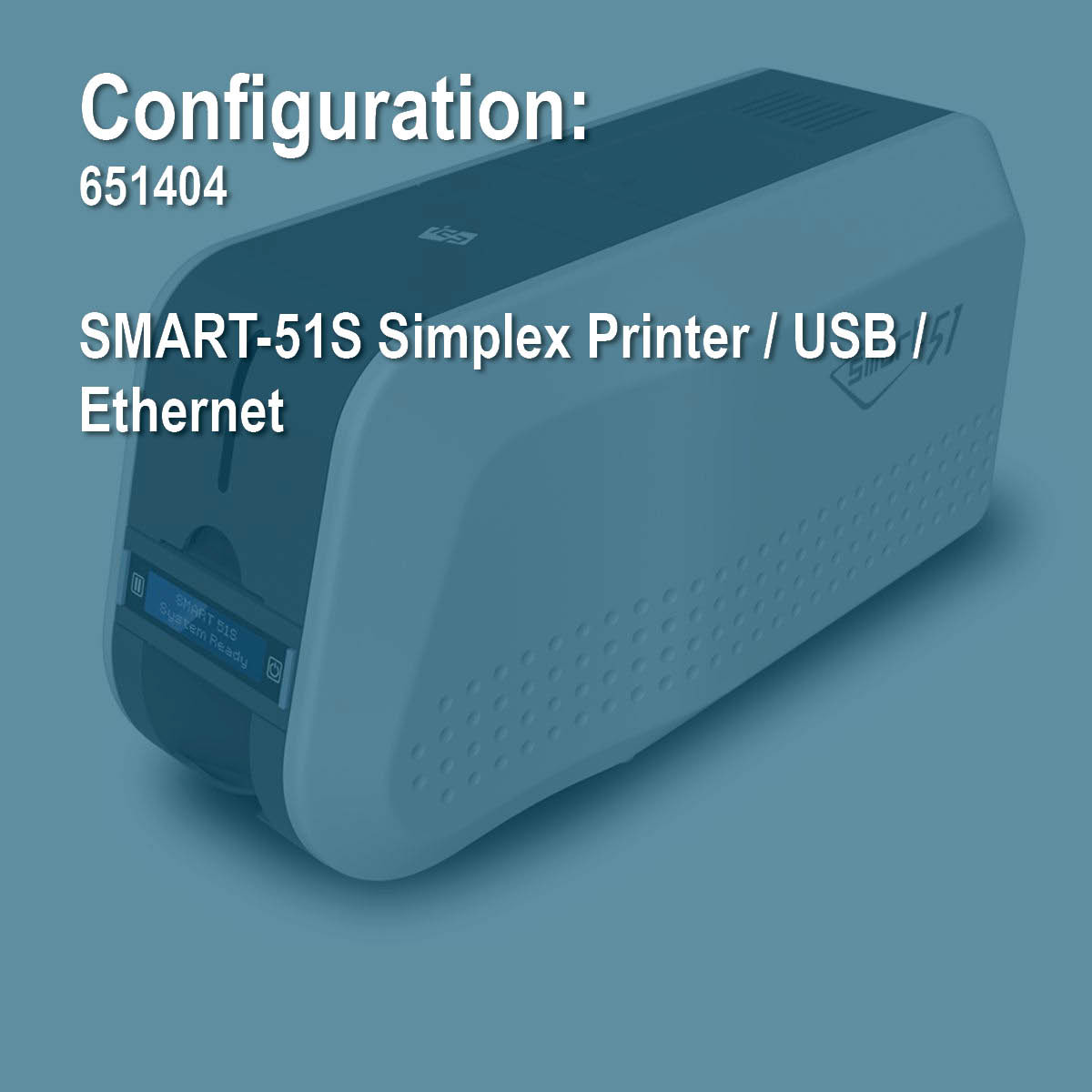 IDP 651404 SMART-51S Simplex ID Card Printer - AnythingID