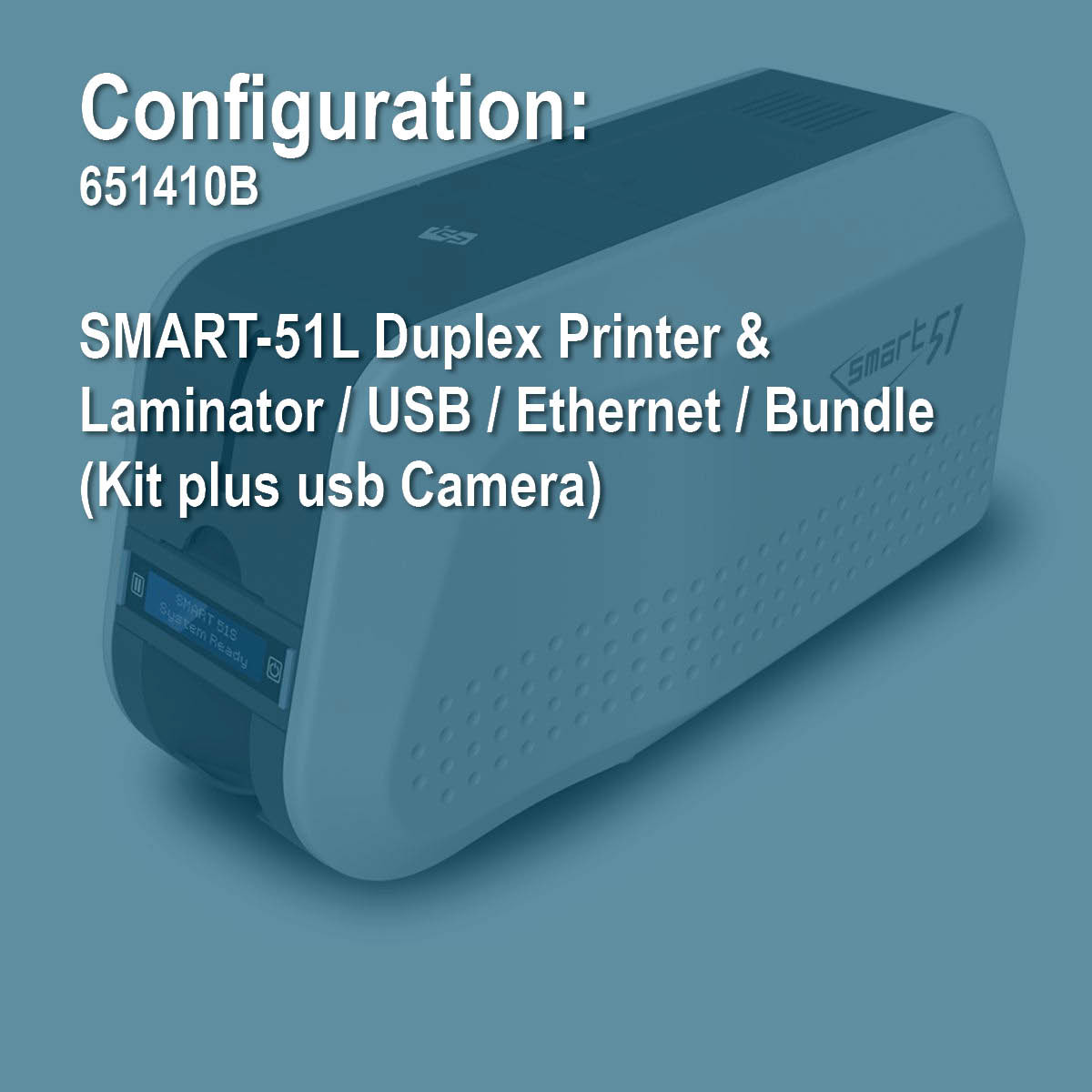 IDP 651410B SMART-51L Duplex ID Card Printer Bundle - AnythingID