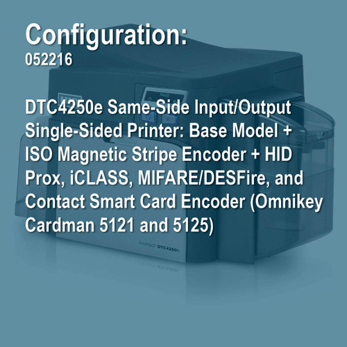 Fargo (by HID Global) 52601 DTC4250e Simplex ID Card Printer System ...