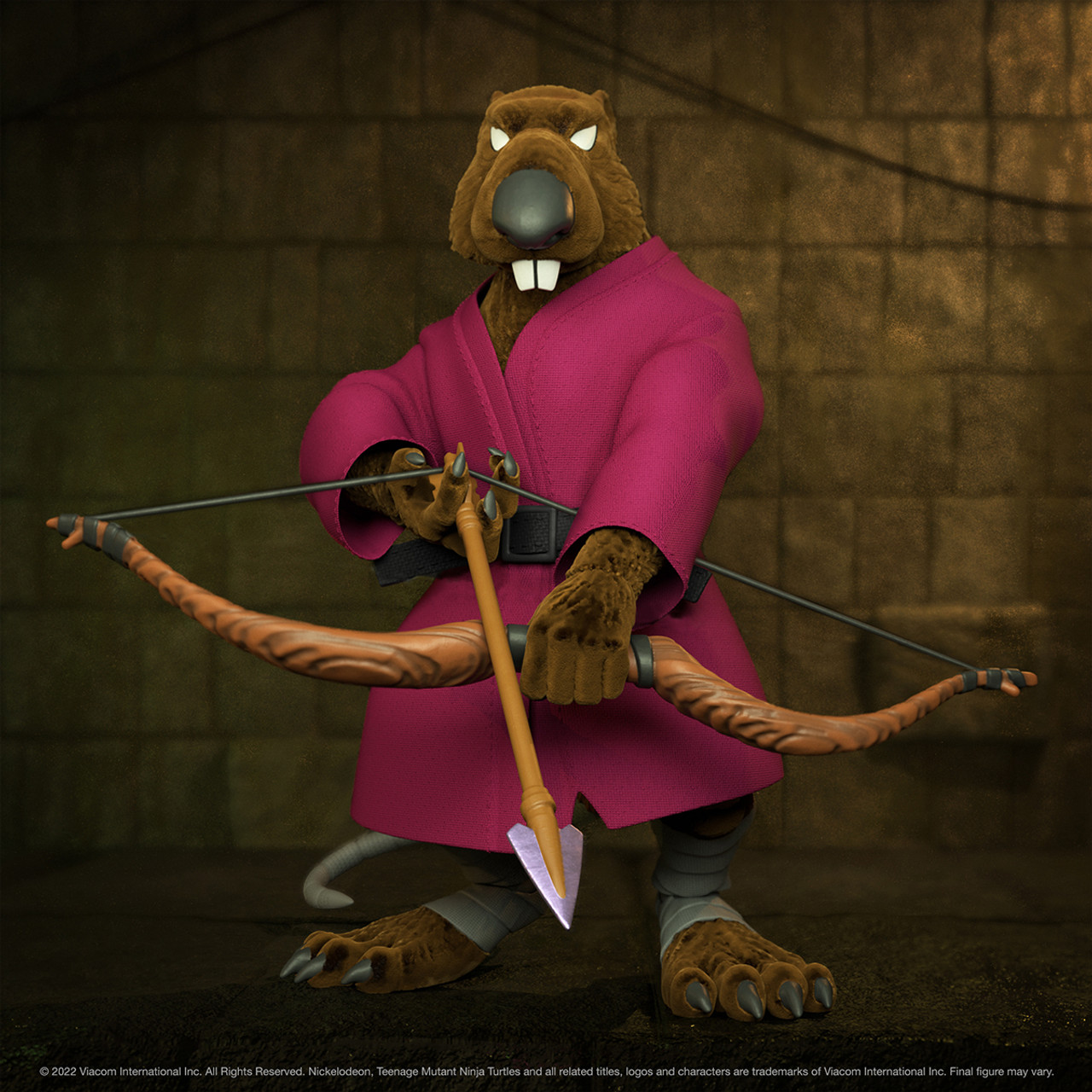 Super7 Tmnt Ultimates Splinter Flocked Action Figure
