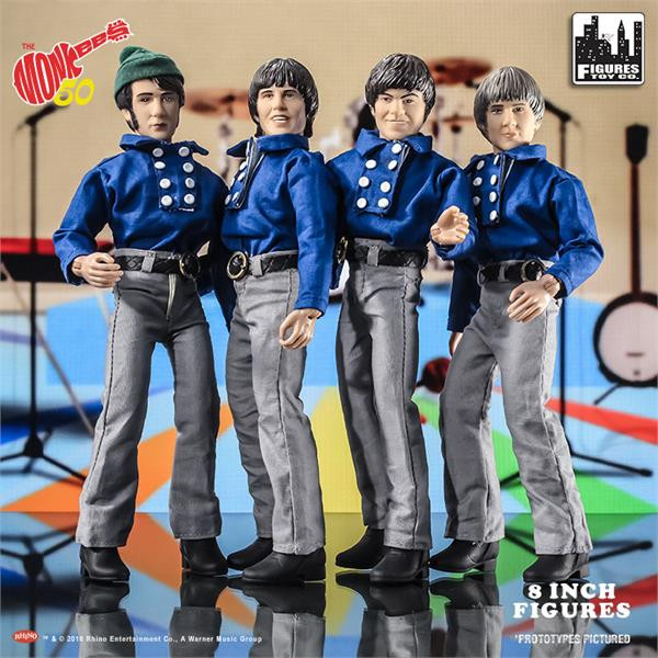 The Monkeys 8" retro action figure set