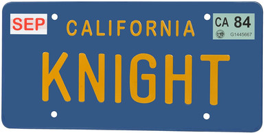 Diamond Select Knight Rider: Knight License Plate Replica