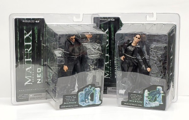 McFarlane (2003) The Matrix NEO and Trinity Lobby action figure set